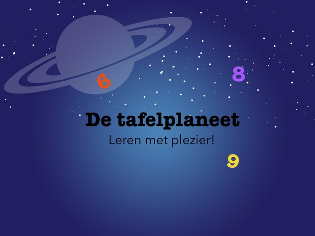 De tafels 6-8-9 Free Games online for kids in Nursery by Chiara Callens