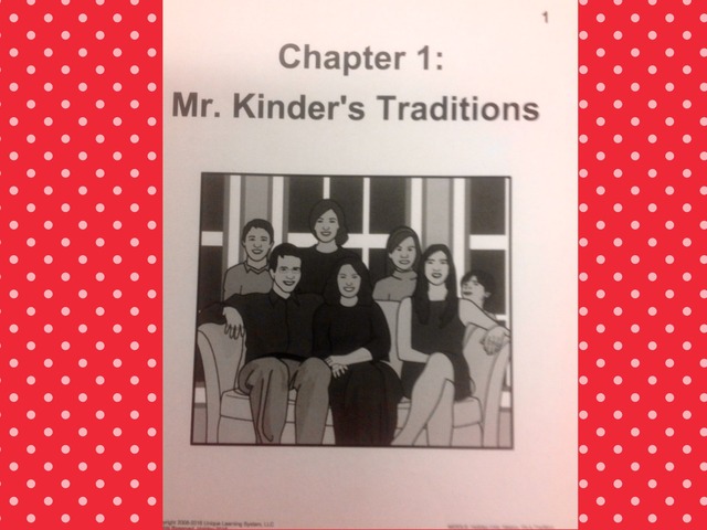 December Unit: Mr. Kinder's Tradition - Reading | Online Activities ...