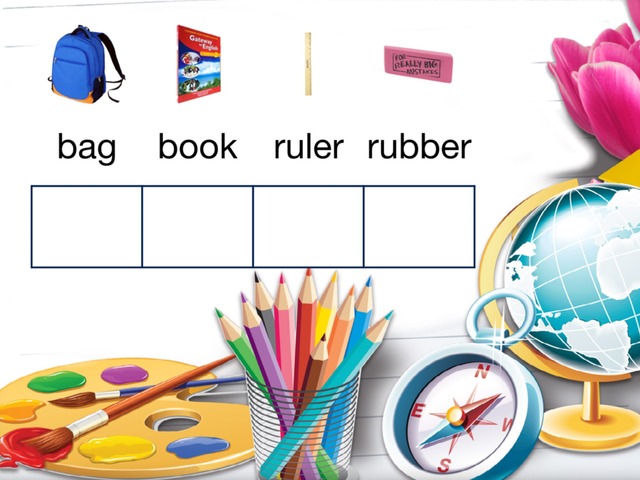 School Things - Alphabet - Assisted Spelling Free Games online for kids ...