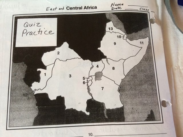 East and Central Africa Map Quiz Free Games online for kids in Nursery ...