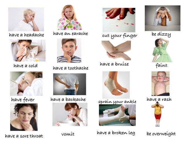 Health Vocabulary - Health Problems Free Activities online for kids in ...