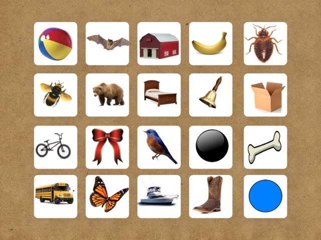 Initial B Words Free Games online for kids in Nursery by Candace Chadwick