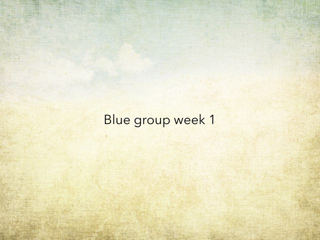 Blue Group Free Games online for kids in Nursery by Jeff Faulk