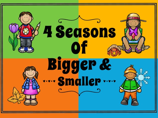 4 Seasons Of Bigger & Smaller Free Games | Activities | Puzzles ...