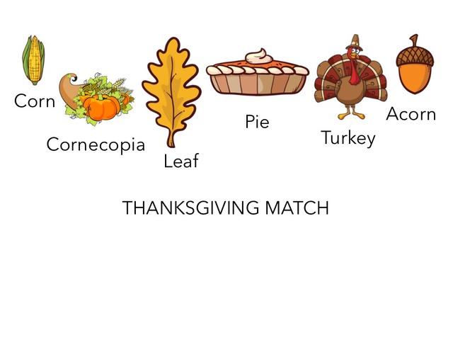 Thanksgiving Match Free Games online for kids in Nursery by Charlotte ...