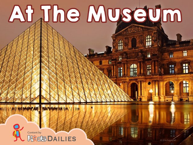 At The Museum Free Activities online for kids in 3rd grade by Kids Dailies