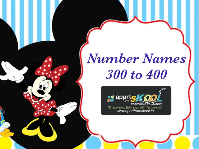 Number Names 300 to 400 Free Activities online for kids in 5th grade by ...