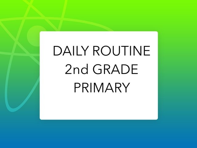Daily Routine 2nd Grade Free Activities online for kids in 1st grade by ...