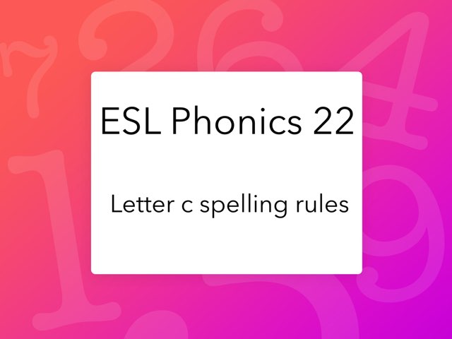 Language Studies (Native) | Phonics | ESL Phonics 22 | Online ...