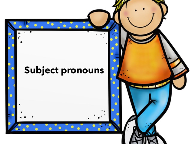 Subject Pronoun Clipart