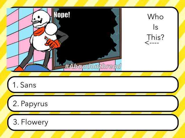Undertale Quiz Free Activities online for kids in Kindergarten by Aaron ...