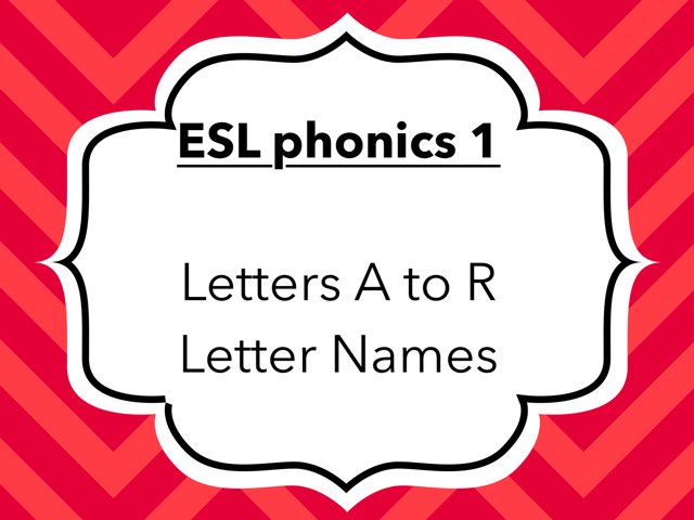ESL Phonics 1 | Online Games | Language Studies (Native) | Free Games ...