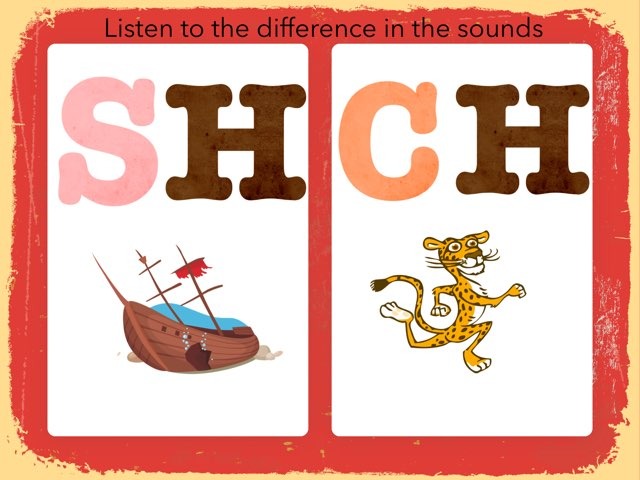 Help students differentiate between the "sh" and "ch" sounds Free ...