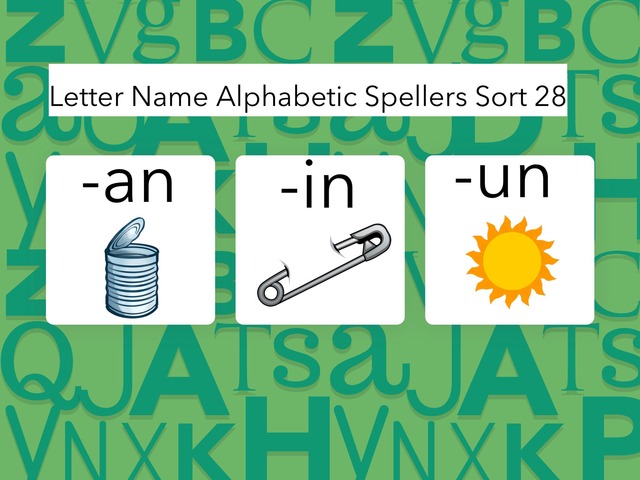Letter Name Alphabetic Sort 28 Free Games online for kids in Nursery by ...