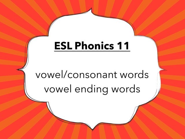 Language Studies (Native) | Phonics | ESL Phonics 11 | Online ...