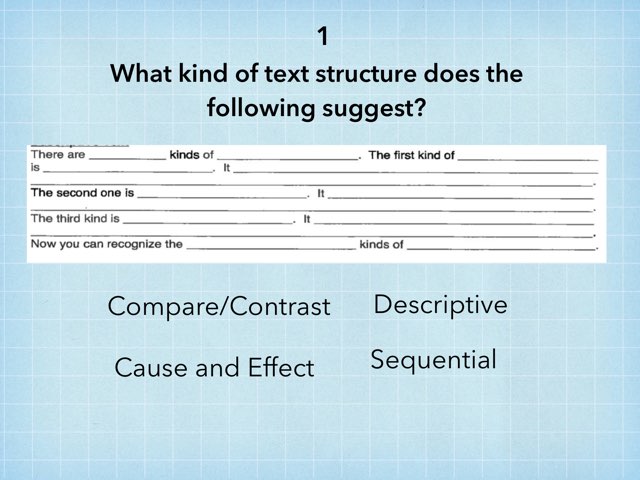 Text Structure Practice Free Activities online for kids in 7th grade by ...