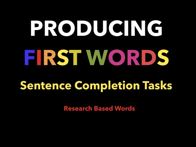 Producing First Words Free Games online for kids in Nursery by Nancy McCall