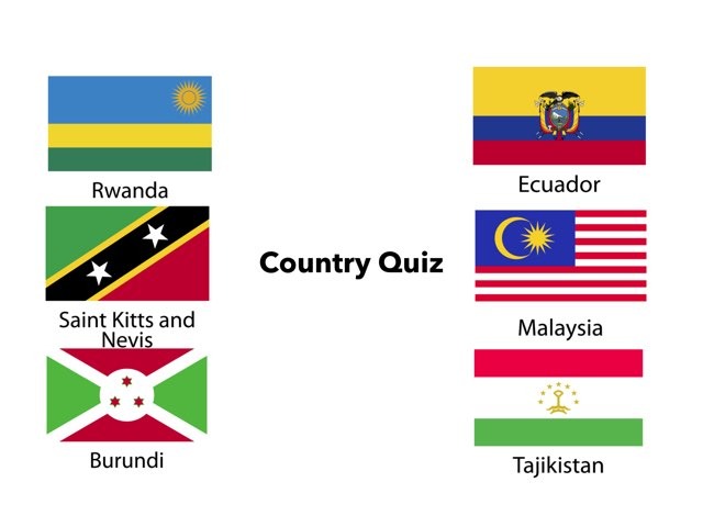 Country Quiz Free Games online for kids in Pre-K by Stephen Mesker