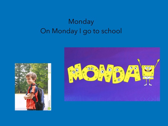 Days Of The Week B5 Free Games online for kids in Nursery by Tash