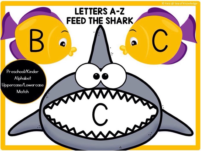 Letter Upper And Lowercase Matching - Feed The Shark Free Games online ...