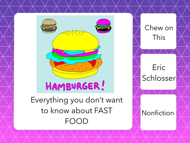 Chew On This Free Activities online for kids in 6th grade by Francesca ...