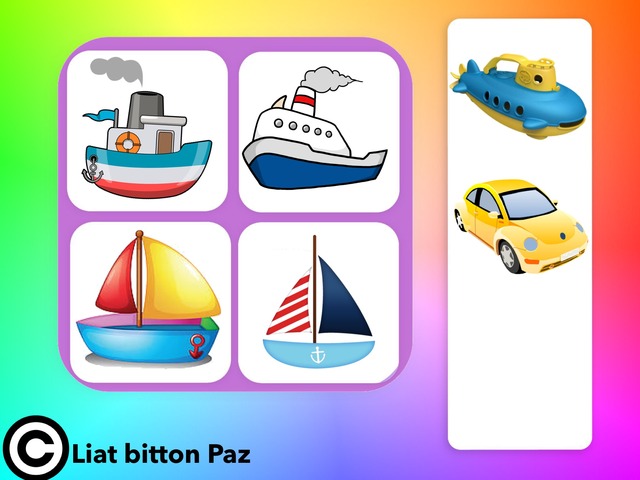 Match and Sort: Transportation 1 - In The Water - Boats Free Activities ...