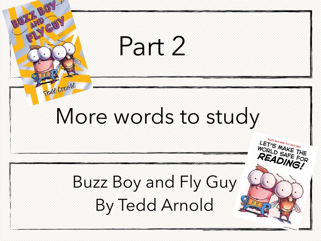 2 Words In Buzz Boy And Fly Guy Free Activities online for kids in ...