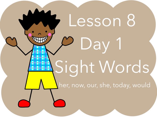 Lesson 8 - Day 1 Sight Words Free Activities online for kids in ...