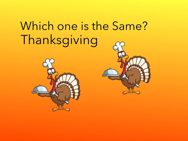 Same: Thanksgiving Free Games online for kids in Pre-K by Carol Smith