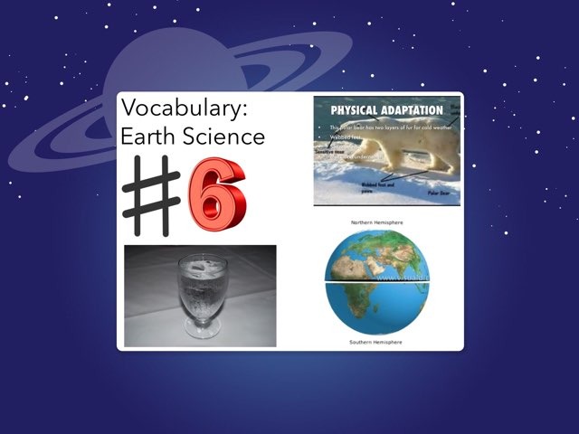 Earth Science Vocabulary #6 Free Activities online for kids in 6th ...