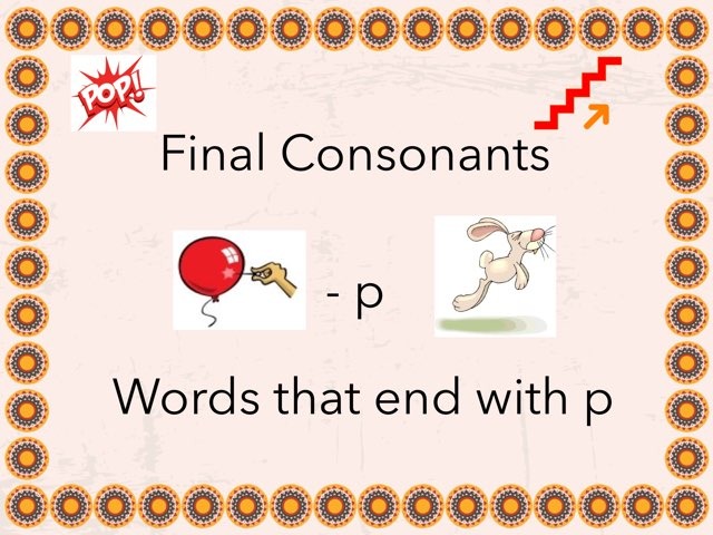 Language Studies (Native) | Speech Therapy | Final Consonants: -p ...