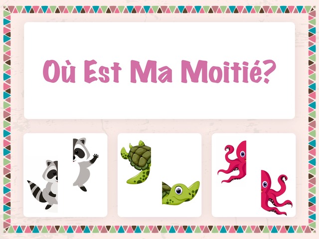 Où Est Ma Moitié? Free Games online for kids in Nursery by Hadi Oyna