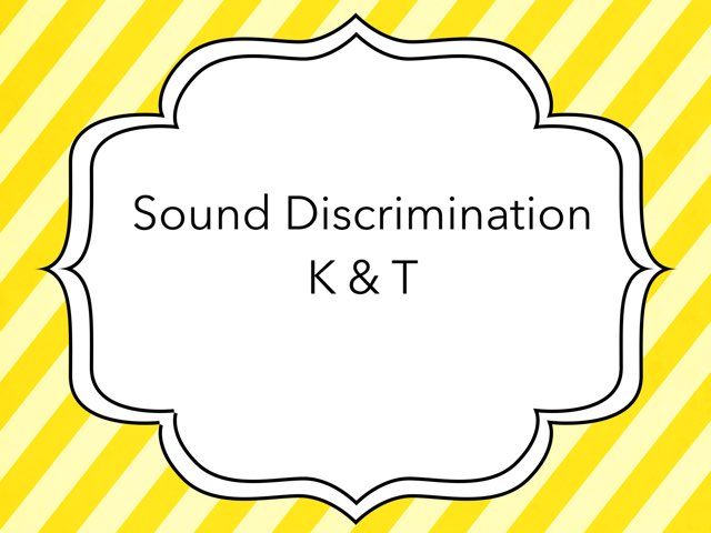 Language Studies (Native) | Phonics | Sound Discrimination K & T ...