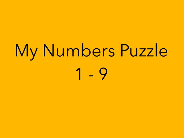My Numbers Puzzle 1-9 Free Games | Activities | Puzzles | Online for ...