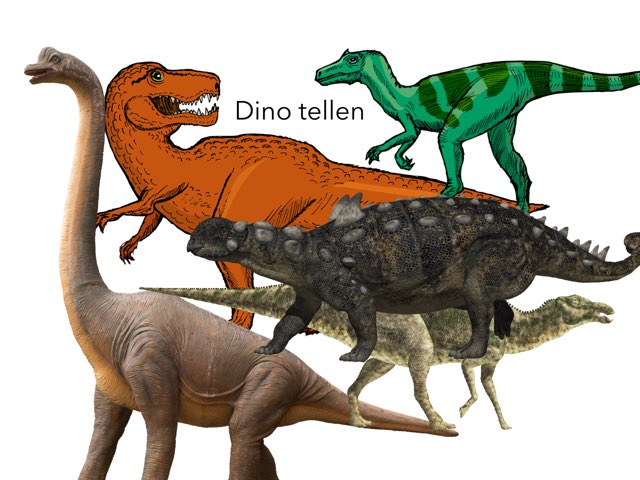 Dino Tellen Gratis online spellen voor peuters (3-4 jr.) door Lora