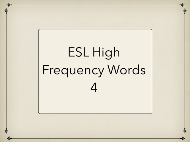ESL High Frequency Words 4 Free Games online for kids in Pre-K by ...