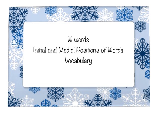 Language Studies (Native) | Speech Therapy | W Words | Online ...