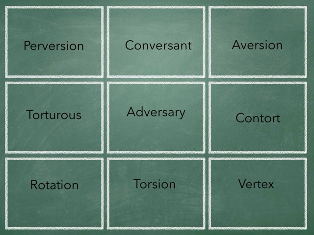 10th Turning and Twisting Vocabulary Review Free Activities online for ...