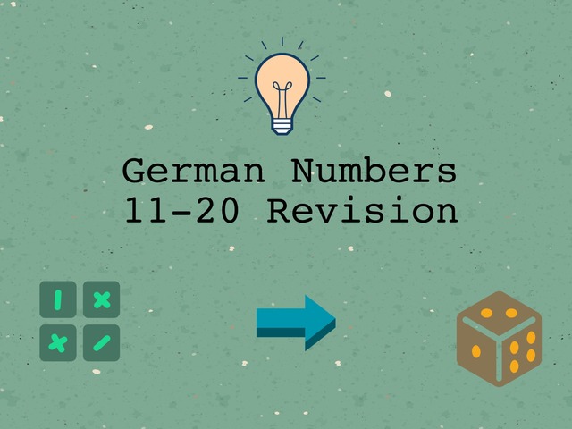 German Numbers 11-20 Revision Free Activities online for kids in ...