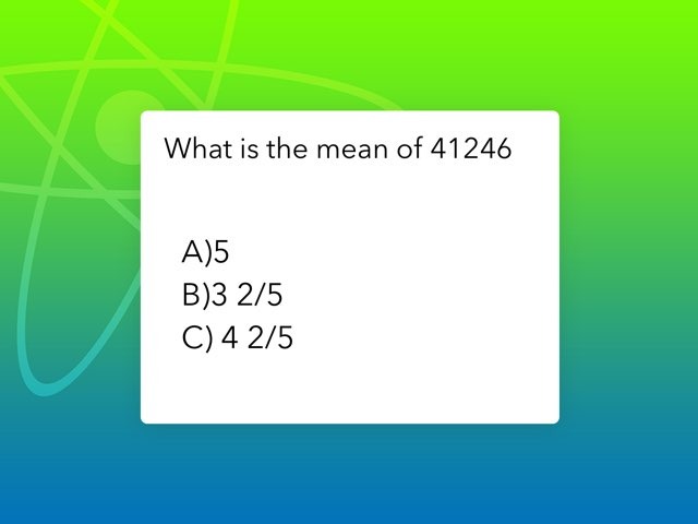 Mean Game Free Activities online for kids in 5th grade by Sharon Keane