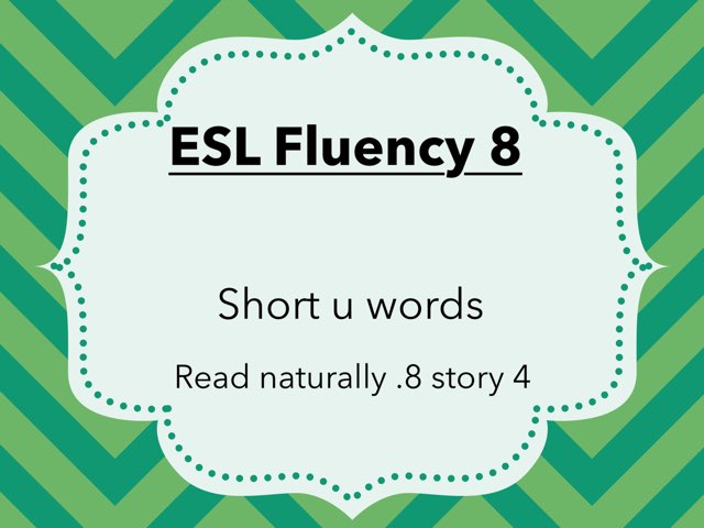 ESL Fluency 8 Free Activities online for kids in Kindergarten by Maggie ...
