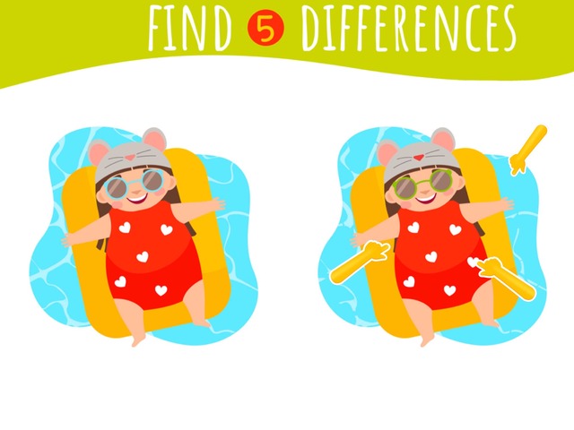 Differences - Summer Theme Free Games online for kids in Pre-K by Hadi Oyna