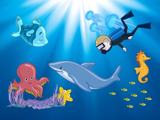 SEA ANIMALS Free Games online for kids in Nursery by Samuel Lopez Alcantara
