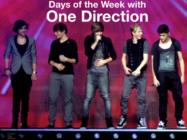 Days of the Week with One Direction Free Activities online for kids in ...