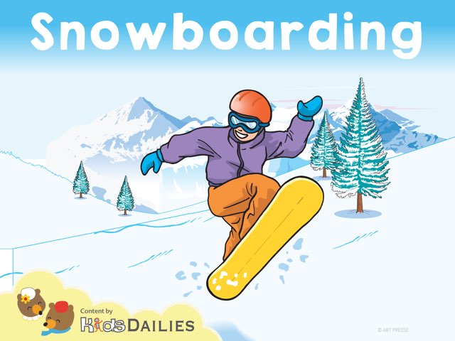 Snowboarding Free Activities online for kids in Kindergarten by Kids ...