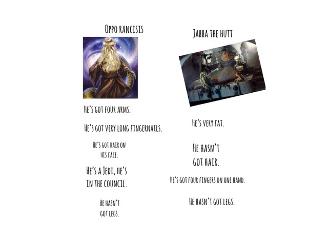 Jabba vs Oppo Free Activities online for kids in 1st grade by Barbi Bujtas