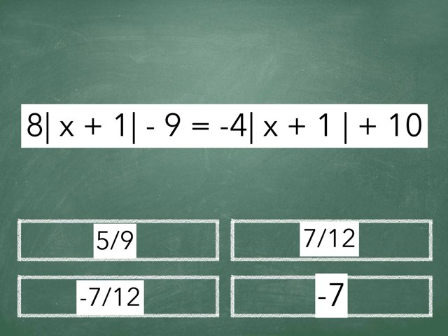 Absolute Value | Math Games | TinyTap