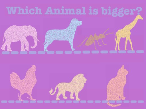 animal sizes Free Games online for kids in Pre-K by tiffany lamont