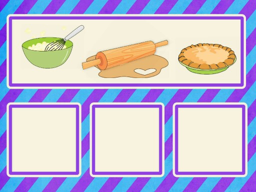 Make a Pie Sequencing Free Games online for kids in Nursery by Kathryn ...