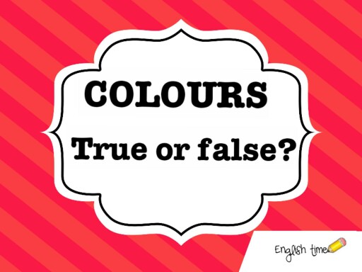 colours ~ true or false Free Activities online for kids in Kindergarten ...